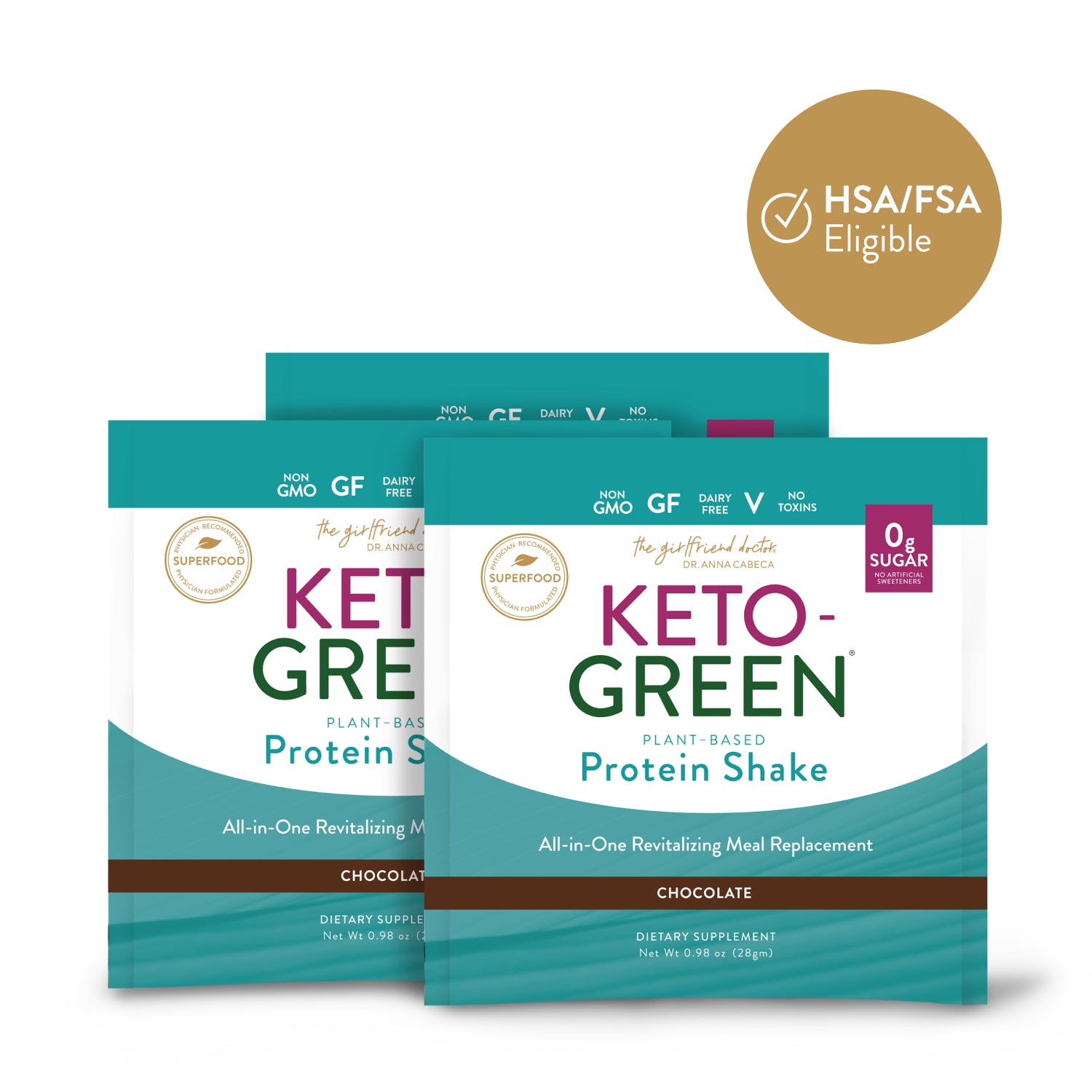 Keto-Green™ Protein Shake 3 Servings Trial Pack – Shop – Dr. Anna Cabeca