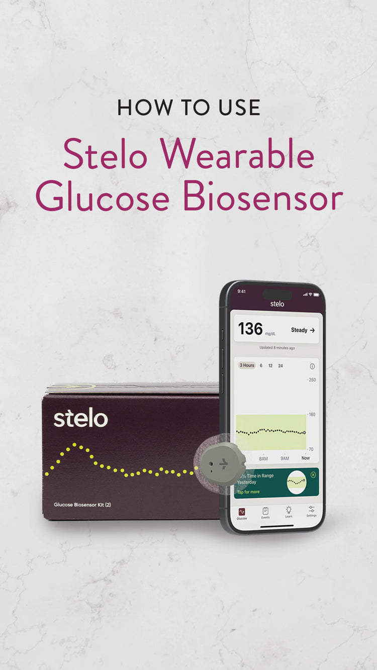 Stelo Wearable Glucose Biosensor 2-Pack (By Dexcom) | Dr Anna Cabeca