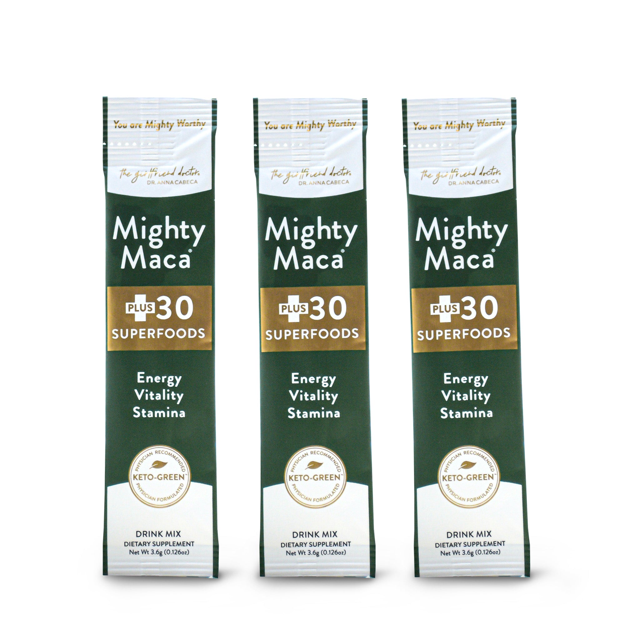 Mighty Maca® Plus Trial Pack: Green Superfood Drink – Shop – Dr. Anna ...