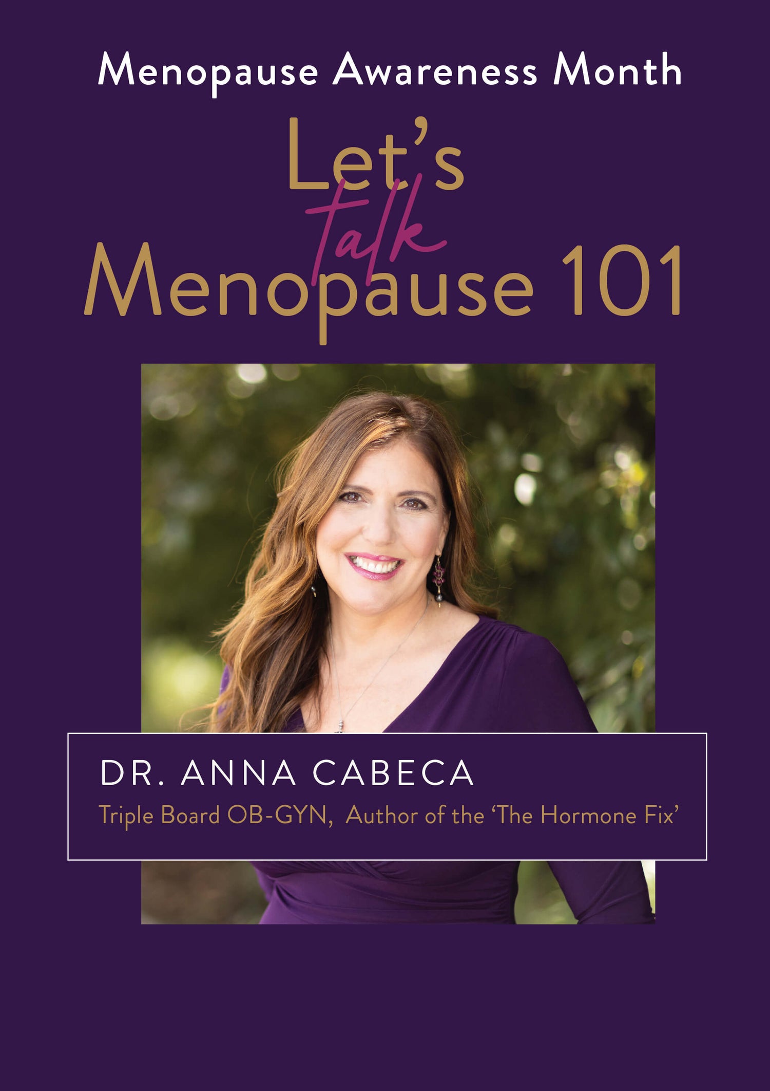 Dr. Anna Cabeca - Certified OB/GYN and women’s health expert